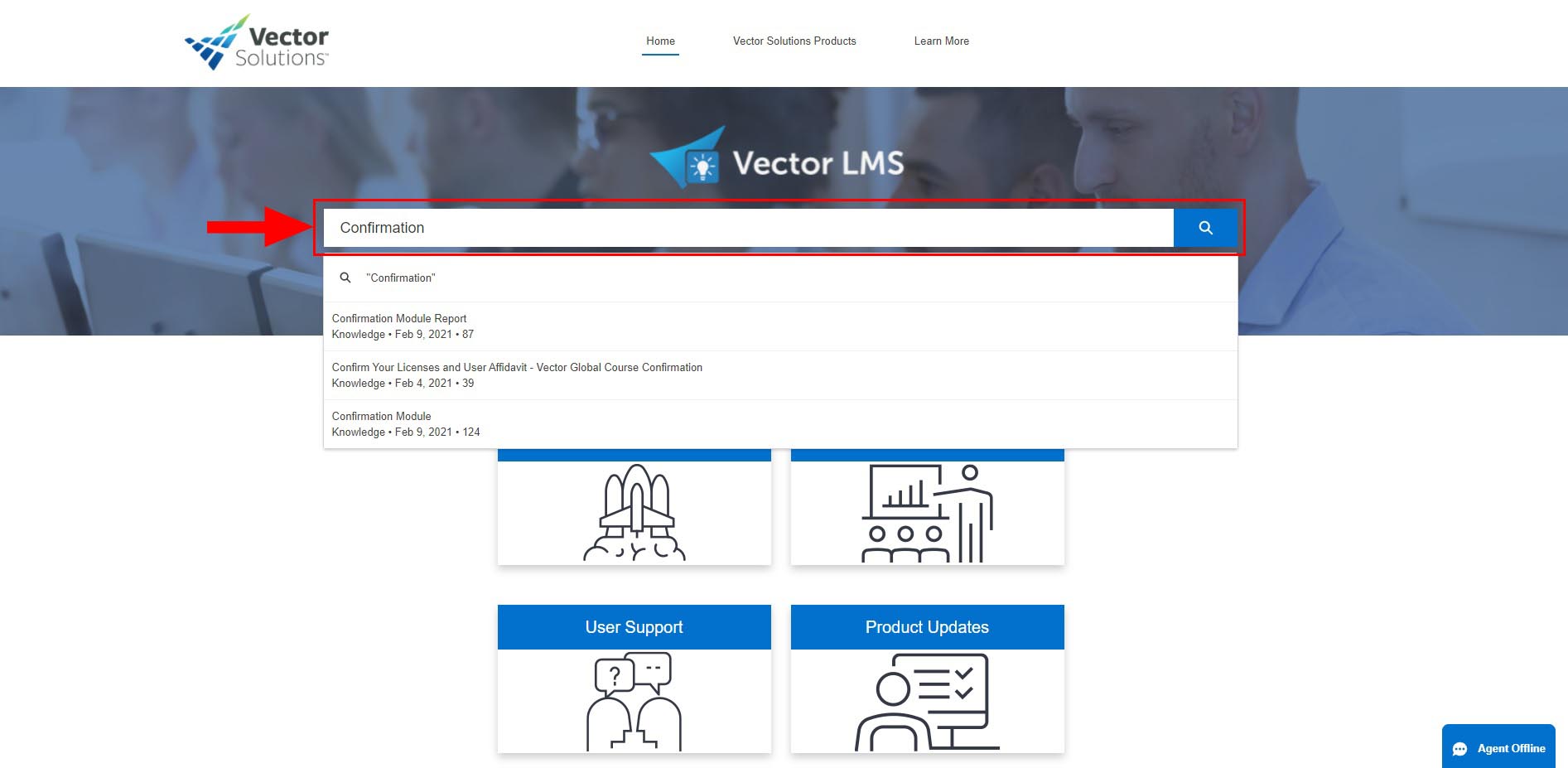 How to Use Vector Solutions Support